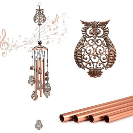 Wind Chimes Outdoor Owl Metal Windchimes Garden Chimes Wind Chimes ...