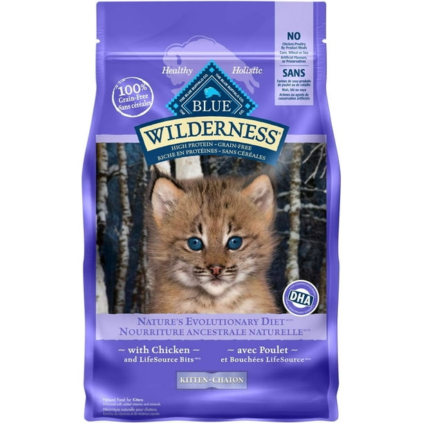 Natural Kitten Dry Cat Food, Chicken 2.2kg bag - Medium Bag, kibble ...