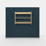 Ada Home Decor 3 Tier Oak Kolin Floating Shelves - Walmart.com