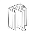 Plastic Hinged Plexiglass Connectors for Acrylic Sheets, Sneeze Guards ...