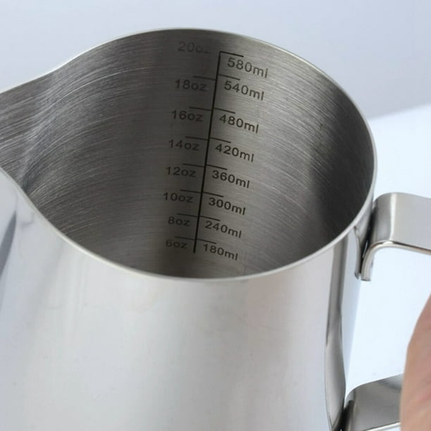 serony Stainless Steel Milk frothing Jug coffee pitcher clear scales ...
