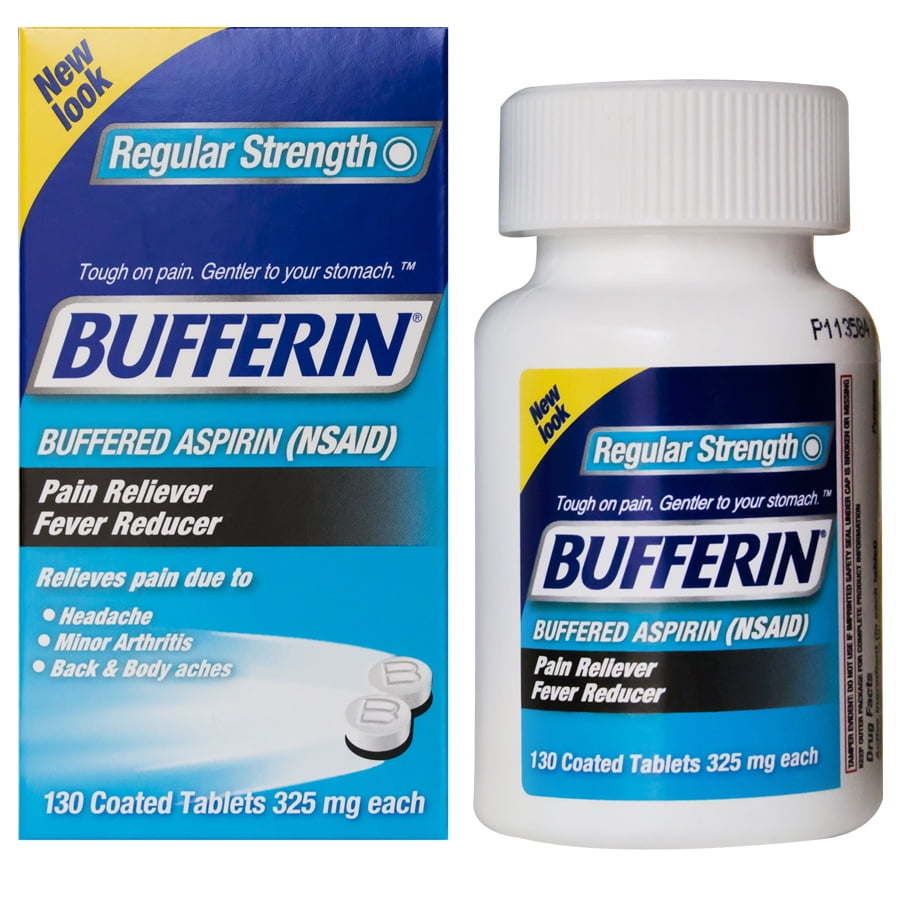 Bufferin Aspirin Tablets 130ct - Walmart.com - Walmart.com