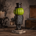 Summerween Pumpkin Head Hyde Spooky Halloween Decoration, Green Rotten ...