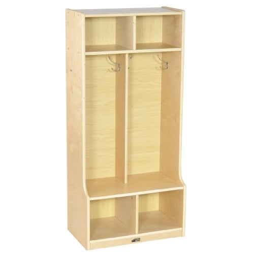 Click here for Ecr4kids Birch 2-Section Coat Locker With Bench (P... prices