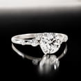18k White Gold Diamond Ring IGI Certified Lab Grown Round 1.20 Carat E ...