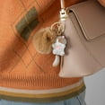 Cat Keychain Pom Pom KeyChain Cute Keychains for Women Bag Charms ...