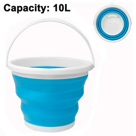 Collapsible Bucket with Handle, Portable Folding Buckets for Cleaning ...