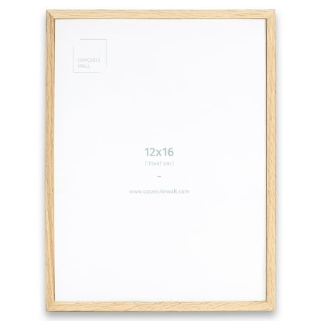 (12x16 in | 31x41 cm) Natural Solid Oak Wood Picture Frame Poster Frame ...