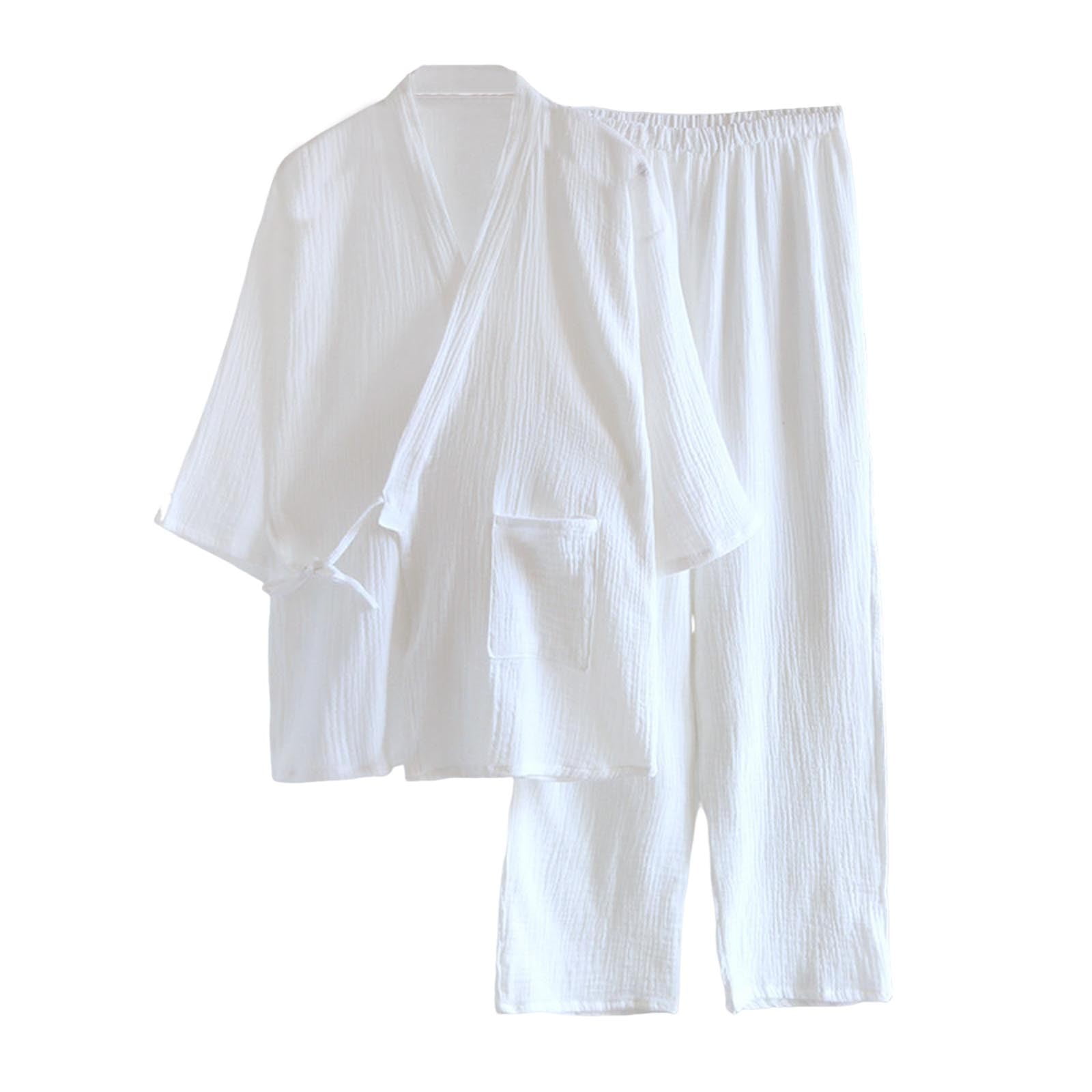Click here for Wyongtao Mens Long Sleeve Pajamas Two Piece Pajama... prices