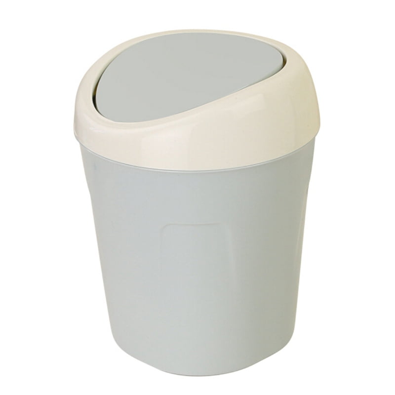 Pretty Comy Trash Can Creative Mini Desktop Plastic Bucket Bin 3 Colors ...