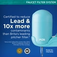 Pur Plus Vertical Faucet Mount Water Filtration System, Sea Glass ...