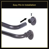 Lunar Blackout Room Darkening Rod - Adjustable Length 28-48 - Walmart.com