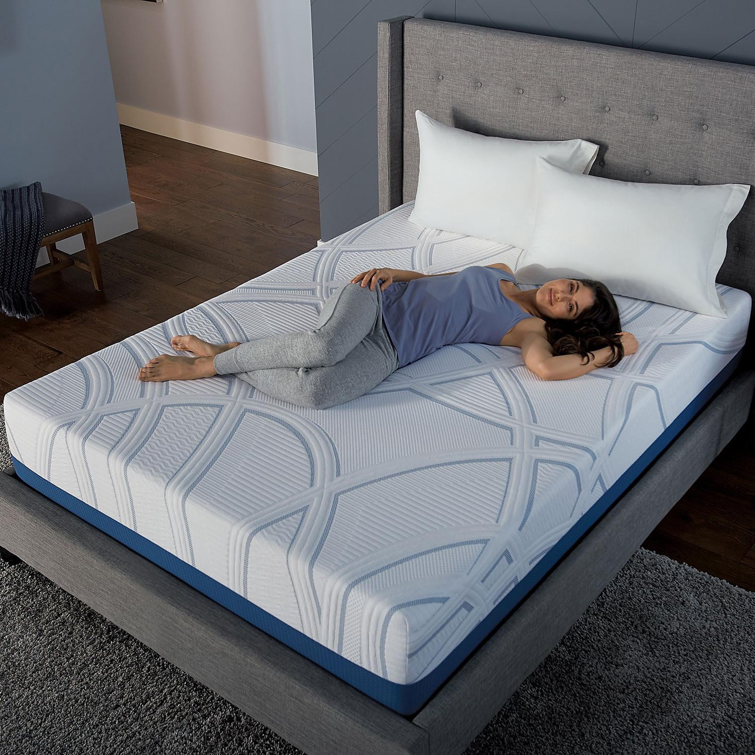 Serta Sleeptogo 12 Inch Gel Memory Foam Mattress King Size