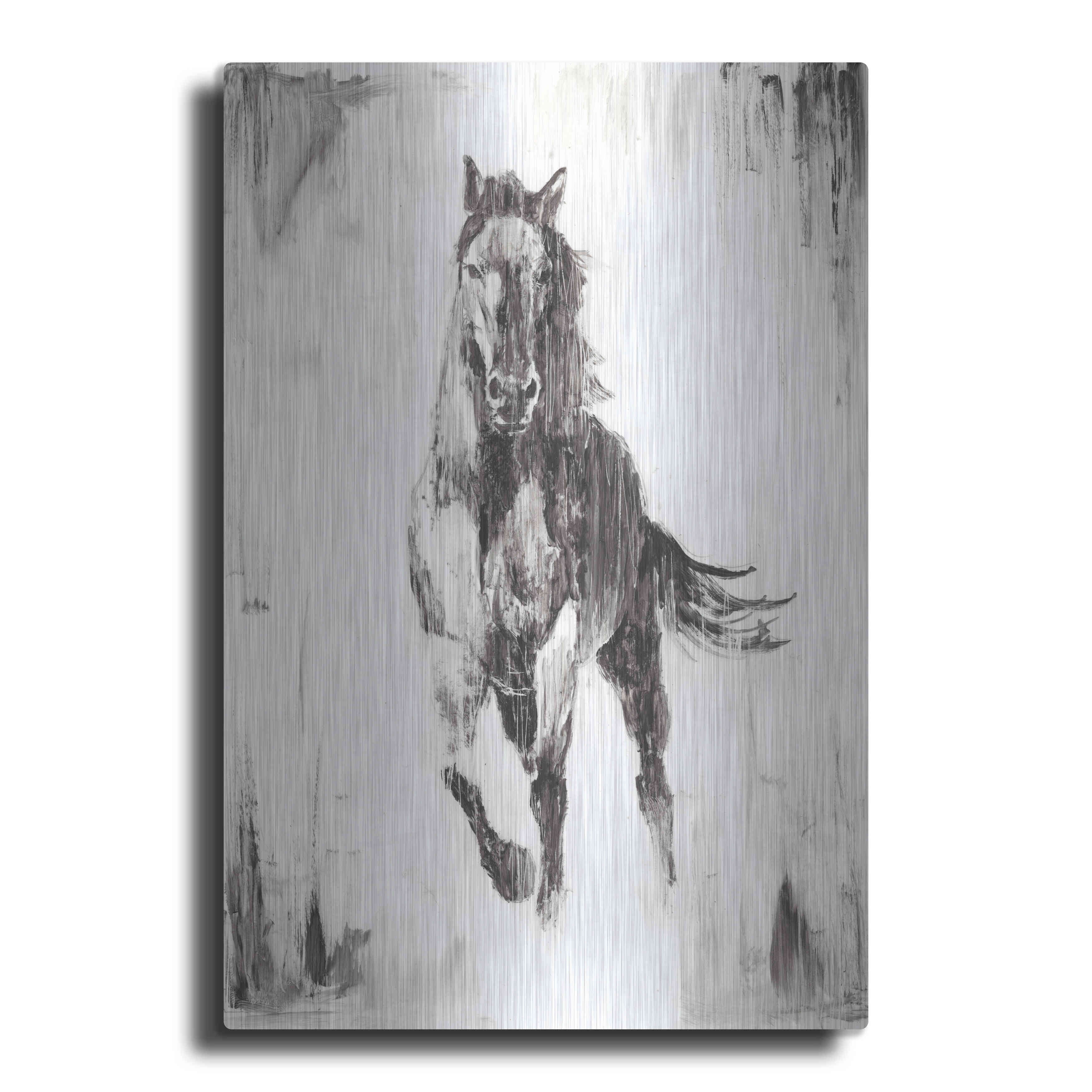 Luxe Metal Art 'Rustic Black Stallion II' by Ethan Harper Metal Wall ...