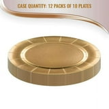 Free Shipping! Smarty 13" Gold Round Disposable Paper Charger Plate ...