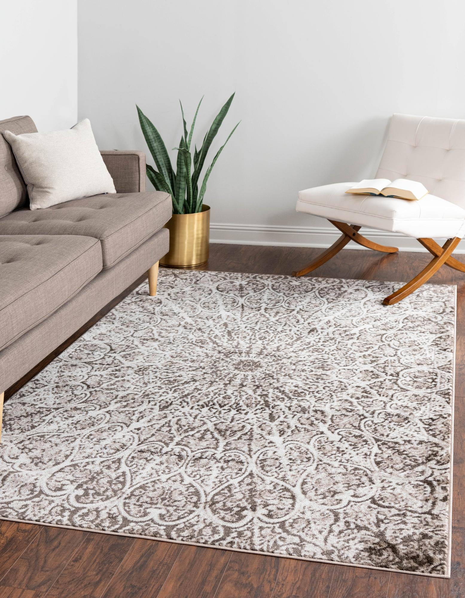 Rugs.com Monte Carlo Collection Rug – 5' x 8' Brown Medium Rug Perfect ...