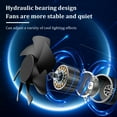 Elegant Choise PC Case Fans 120mm RGB Computer Fan Quiet Cooling, Black ...