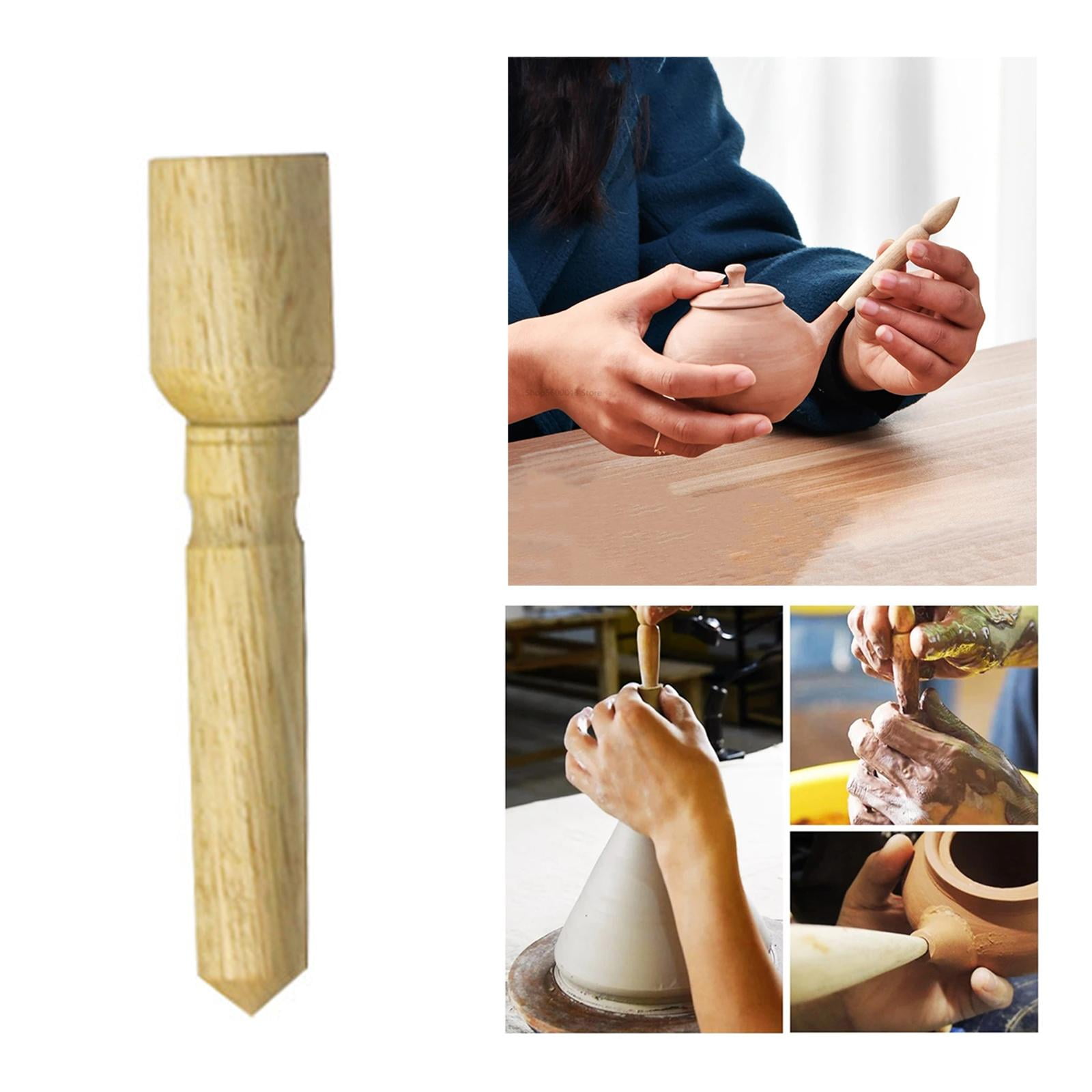 Wooden Punch Polymer Pot Making Handmade DIY Modeling Tool Artworks ...