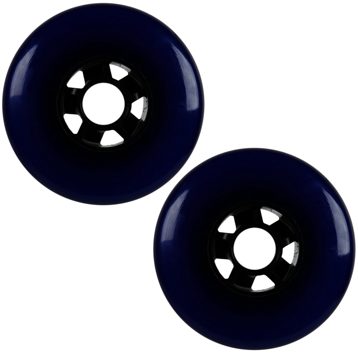 2 DARK BLUE Wheels With Replacement Bearings for RAZOR SCOOTERS 100mm ...