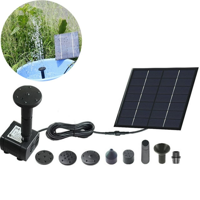 Solar Water Pump Kit, Solar Powered Water Fountain Pump, DIY Water ...