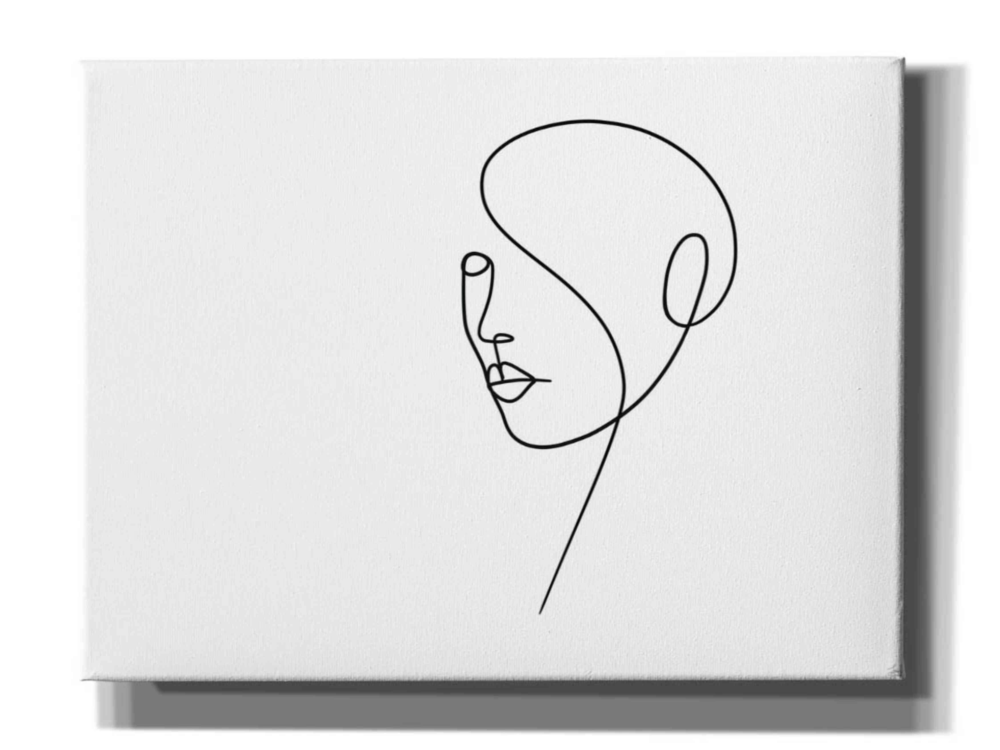 Epic Graffiti 'Line Lady 4' by Line and Brush, Canvas Wall Art, 16"x12 ...
