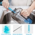 TSV 16pcs Bottle Cleaning Brush Set, Long Handle Bottle Cleaner for ...