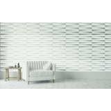Dundee Deco 3D Wall Panels - Modern Stripes Paintable White PVC Wall ...