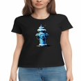 Signetis New Year's Fire Hydrant Snow Bonnet Graphic T-Shirt, Black ...