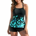 Dagegui Womens Tankini Swimsuits 2 Piece Tummy Control Bathing Suits ...