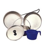 Rothco 5 Piece Stainless Steel Mess Kit - Walmart.com