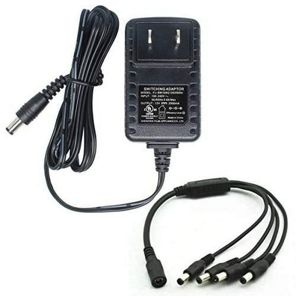 LINYAN-12V 1A Power Supply Adapter AC 100-240V to DC 12 Volt 12W 1000mA ...