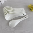 ACDANC Asian Soup Spoon Lead-Free Bone China Soup Spoon Smooth Ceramic ...