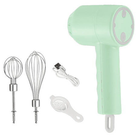 Portable Electric Cordless Handheld Mixer, 3-Speed Adjustable ...