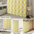 Bathroom Shower Curtain Summer Pastoral Yellow Flower Waterproof Shower ...