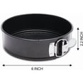 6 Inch Non-stick Springform Pan with Removable Bottom - Leakproof ...