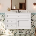 36" stain resistant Retro Bathroom Vanity, Bathroom Organizer with ...