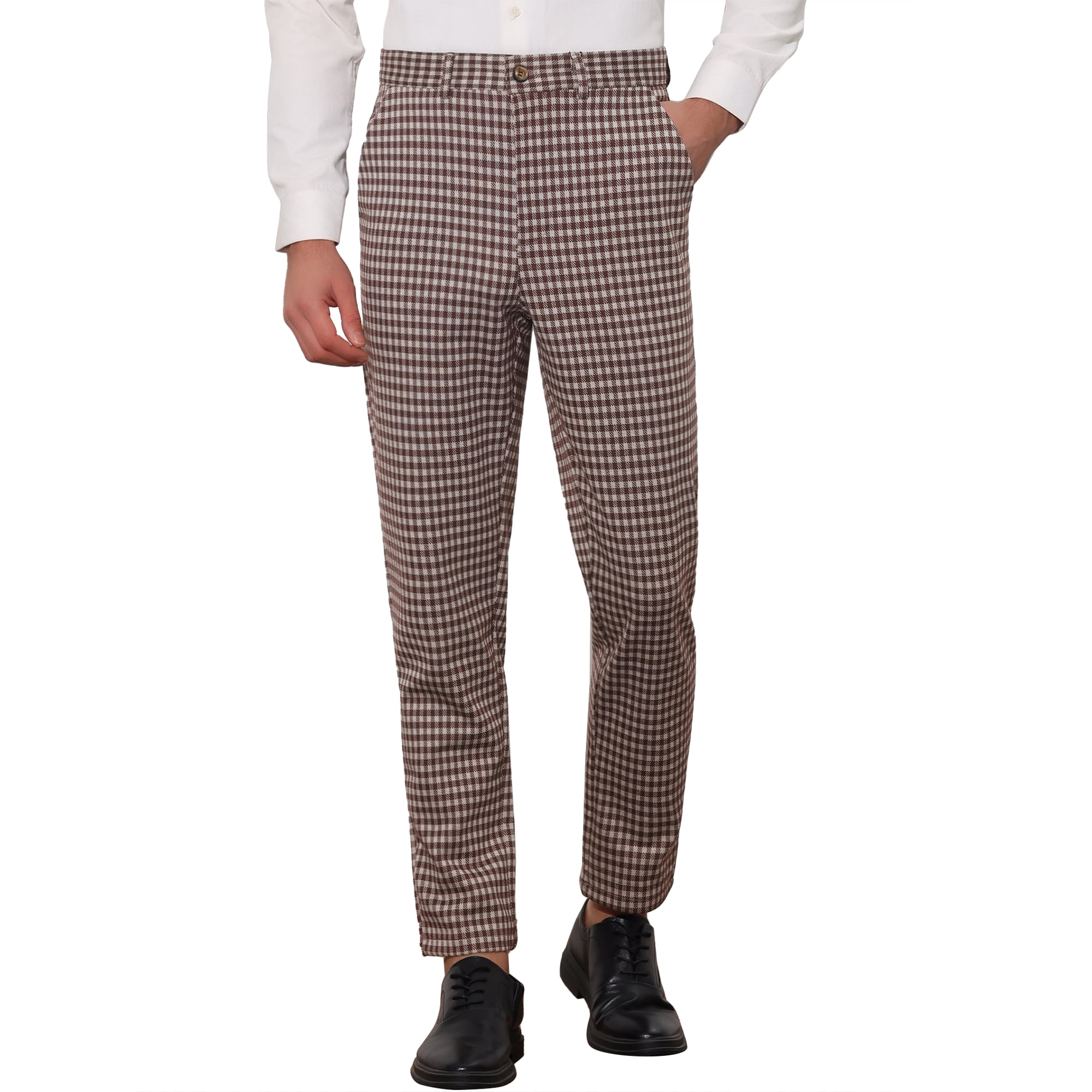 Click here for Inspire Chic Houndstooth Dress Pants For Mens Clas... prices