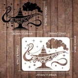 Lamp Stencil for Painting Reusable Aladdin's Lamp Drawing Stencil ...