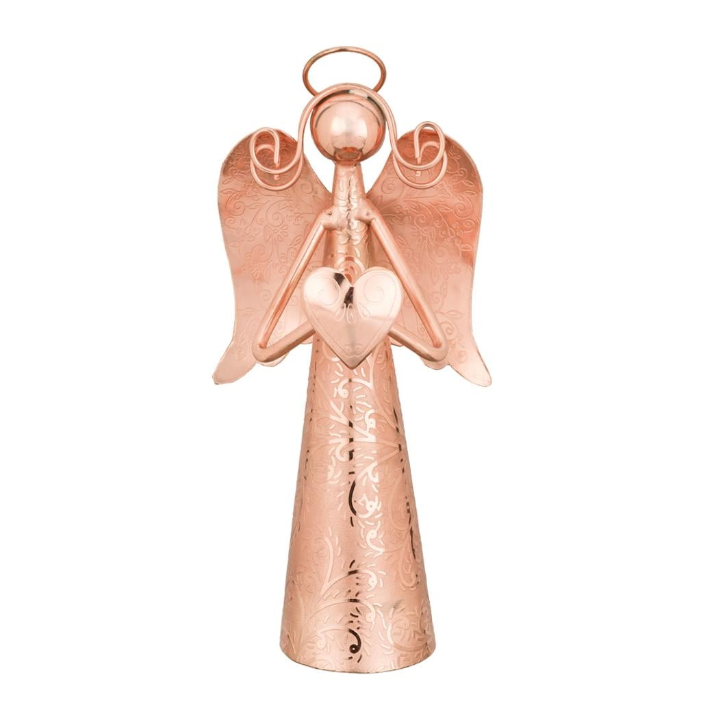 Regal Art and Gift 20221 - Rose Gold Angel Bell 6" - Heart 20221 Home ...
