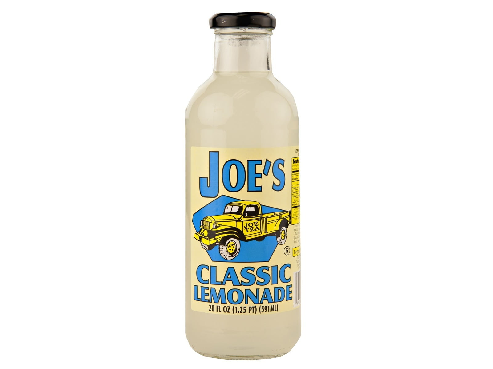 Joe's Tea Classic Lemonade 20 fl. oz. Glass Bottles- Case Pack of 12 ...