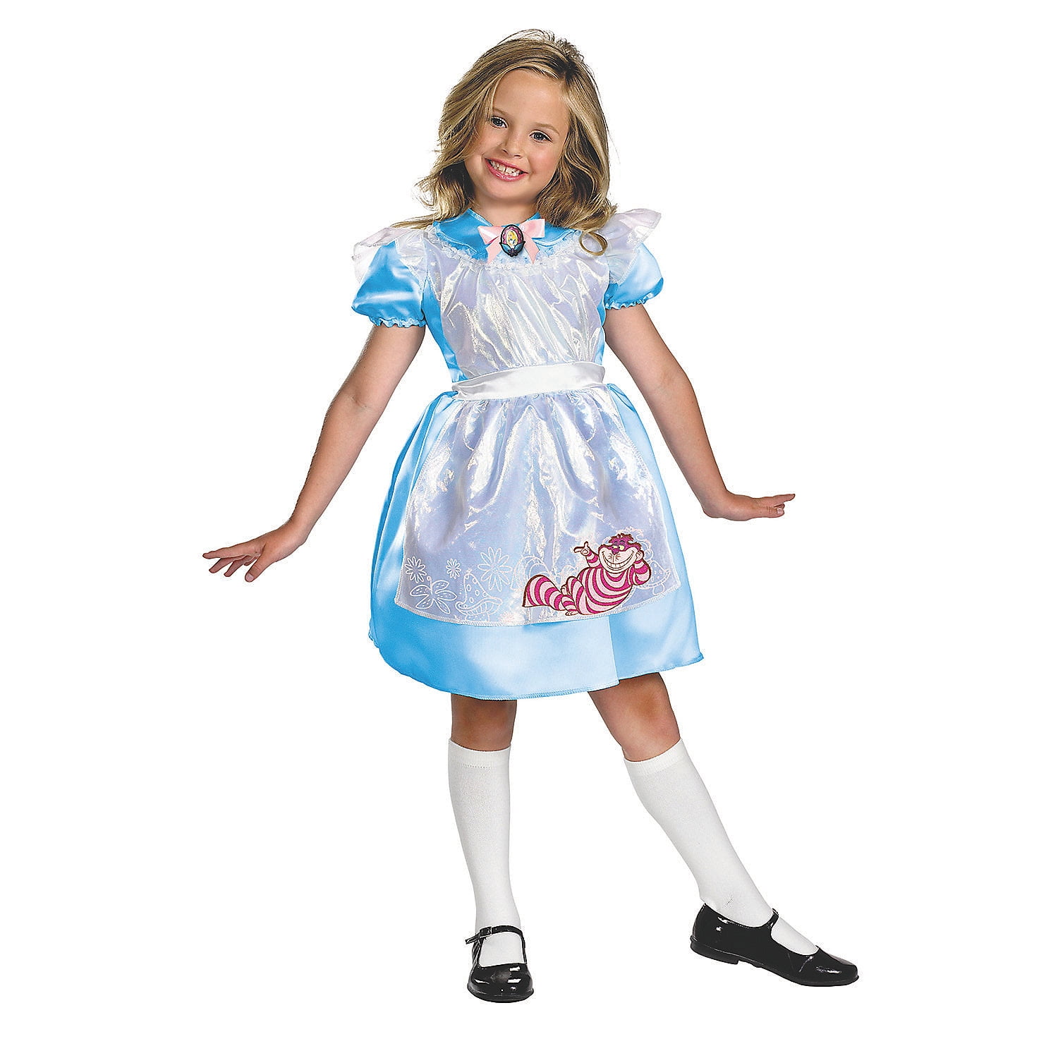 Disguise Girls' Alice in Wonderland Classic Costume - Size 4-6 ...