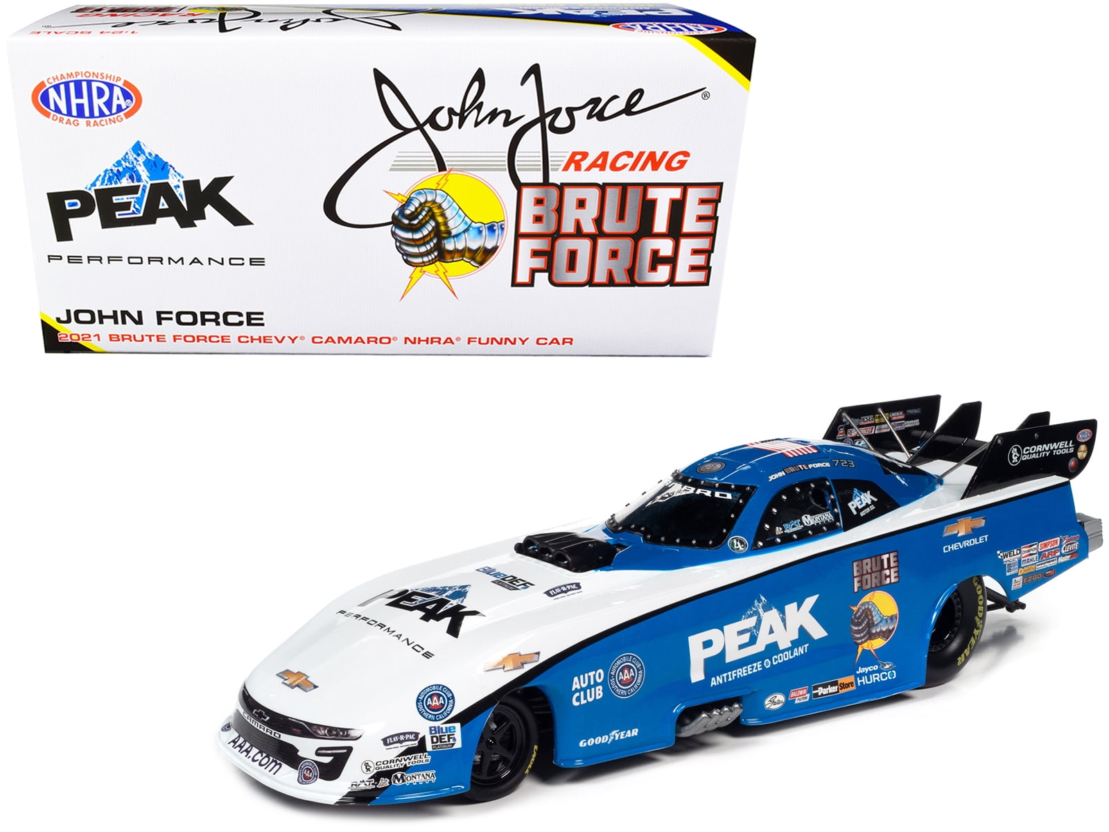 2021 Brute Force Chevrolet Camaro John Force "Peak" NHRA Funny Car ...