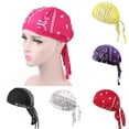 Limei Sweat Wicking Doo Rag Cooling Dew Rag Helmet Liner Hat Large ...