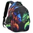 ALAZA Cool Dragon Heads School Backpack Elementary Bag Student Bookbag ...