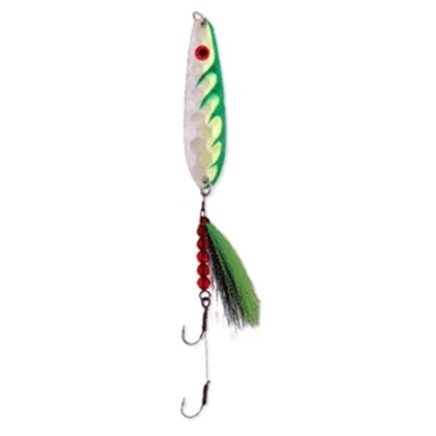 Thundermist Lures SP1-H-750 SP Bucktail Viper Spoon, Mackerel & Green ...
