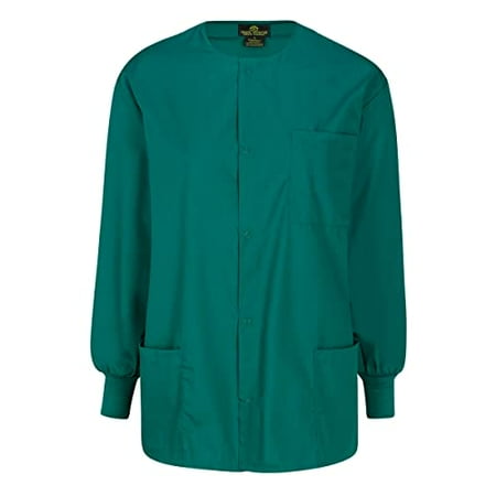 Natural Uniforms Warm Up Scrub Jacket-True Hunter Green-Large | Walmart ...