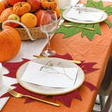 8 Pcs Fall Maple Leaf Placemats Thanksgiving Harvest Maple Leaf Shaped ...
