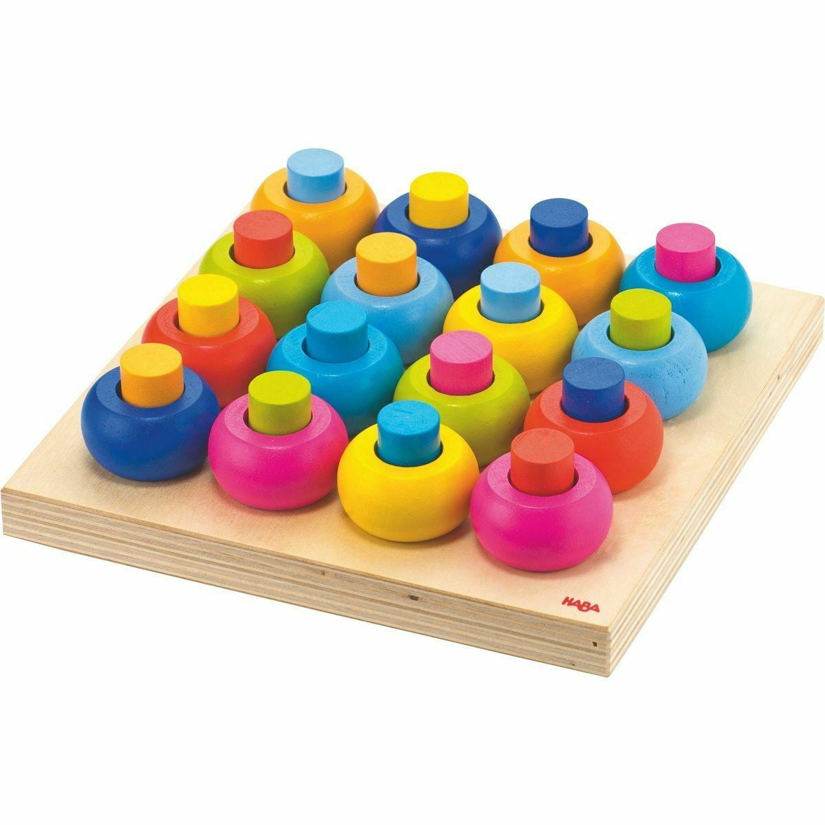 HABA Palette Of Pegs 32 Piece Wooden Pegging Arranging Game For HABA Palette Of Pegs 32 Piece Wooden Pegging Arranging Game For