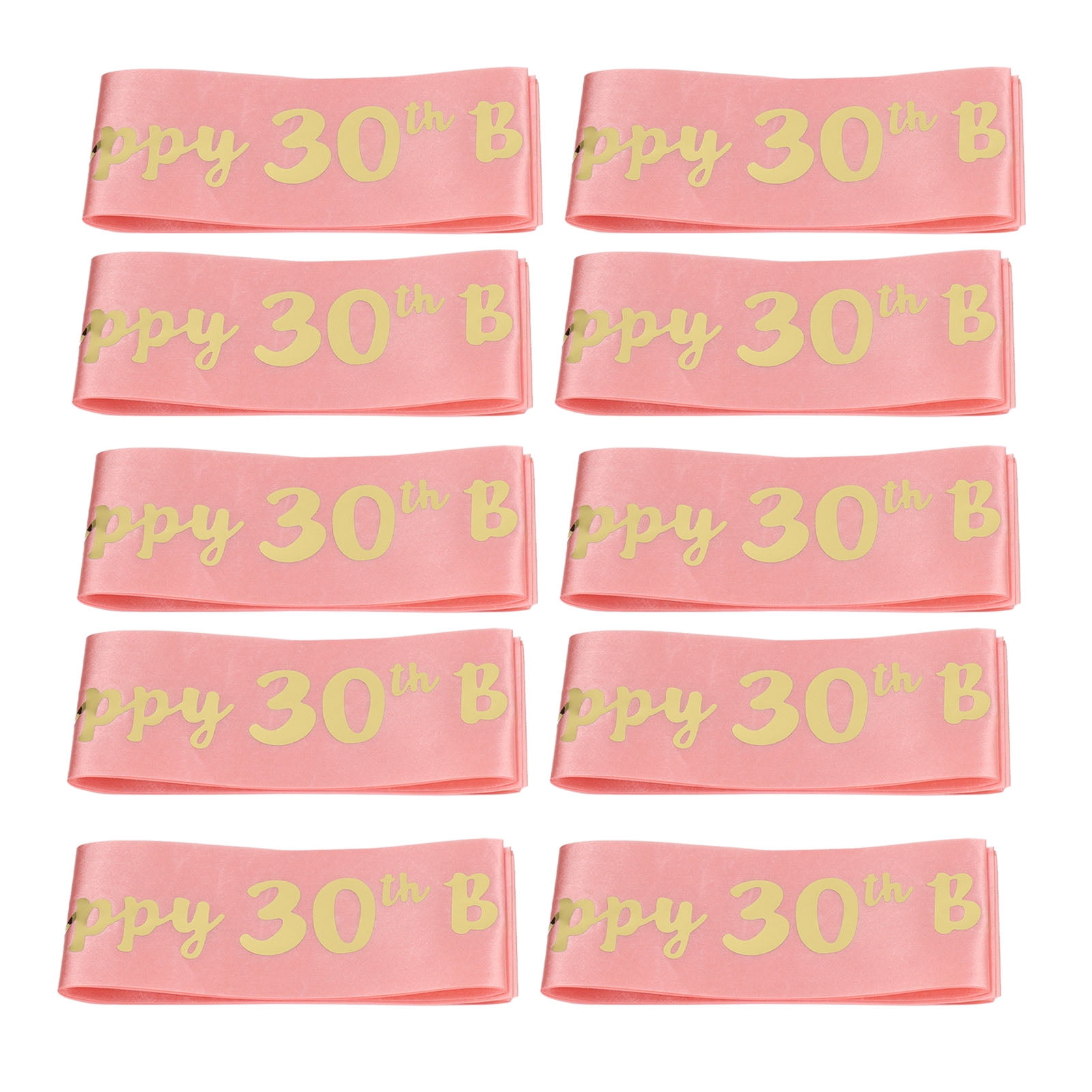 Pink Birthday Sash Bright Colors 30th Birthday Happy 30th Birthday pink-birthday-sash-bright-colors-30th-birthday-happy-30th-birthday
