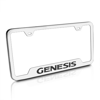 Hyundai Genesis Silver License Plate Frame - Walmart.com - Walmart.com
